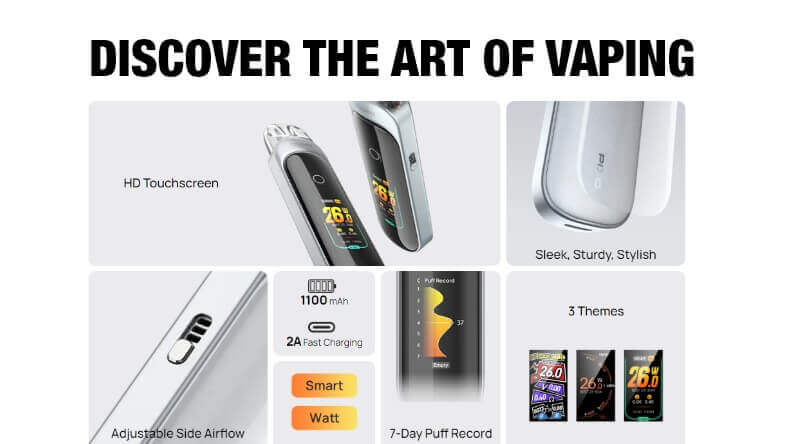 Aspire Pixo Aura Pod Kit | 1300mAh, Adjustable Airflow – Vampire Vape
