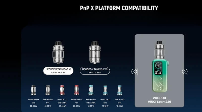VooPoo Vinci Spark 220 Vape Kit | Free UK Delivery